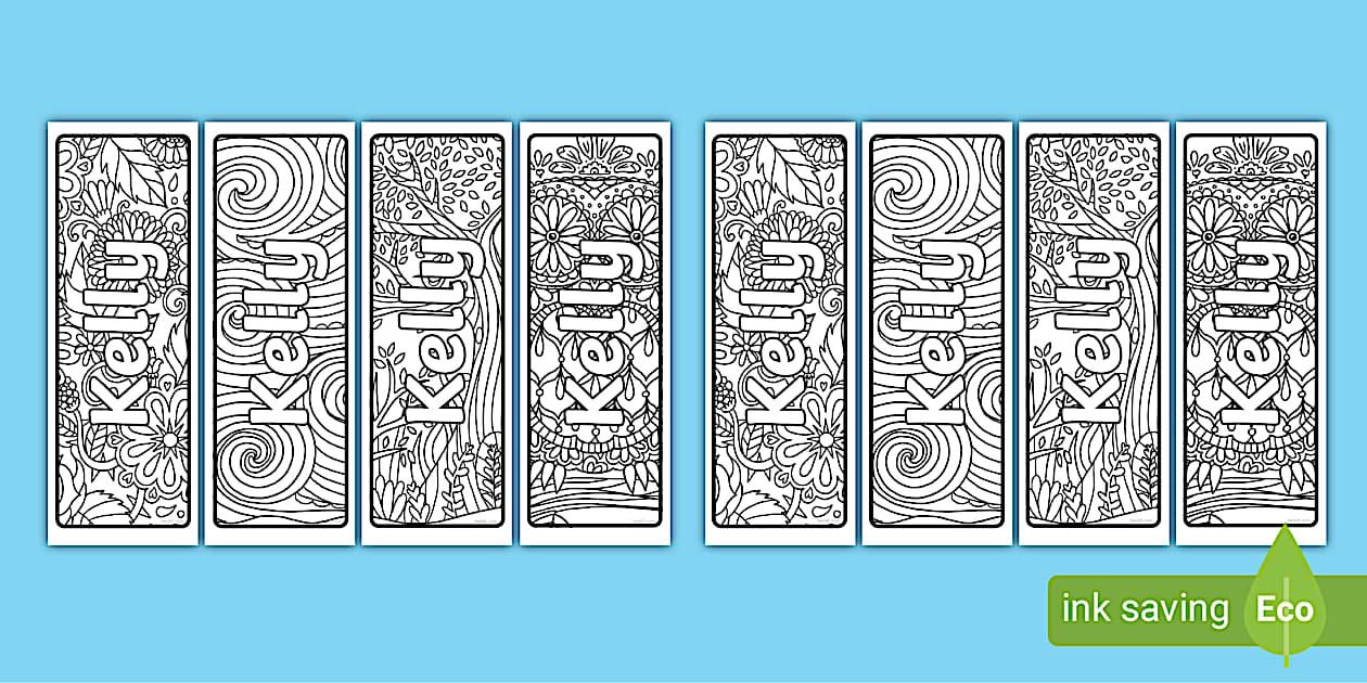 Kelly Mindfulness Name Colouring Bookmarks, - Twinkl