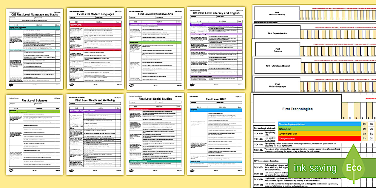 CfE First Tracking and Assessment Bumper Planning Pack