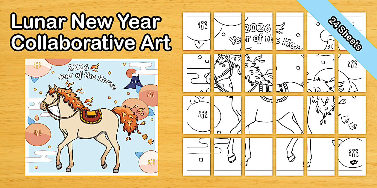 2026 Lunar New Year Collaborative Art EYES Activity