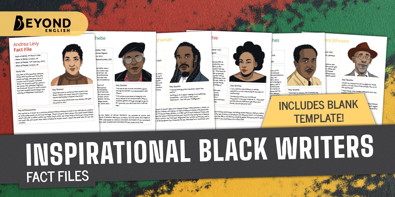 Inspirational Black Writers Fact Files