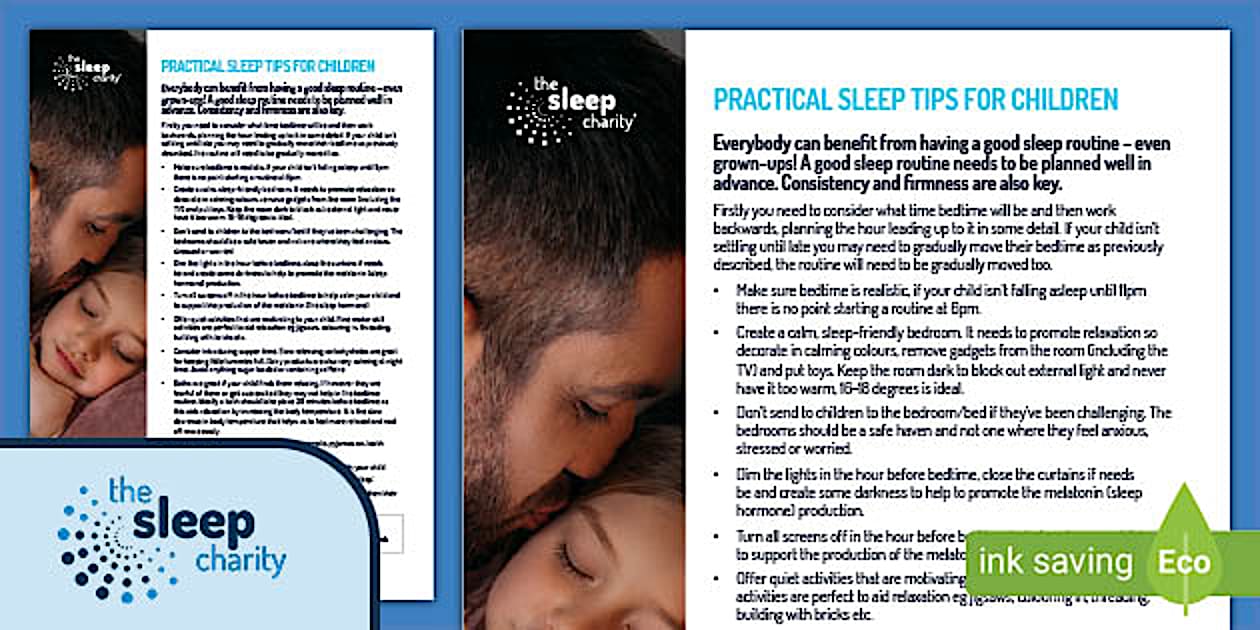 The Sleep Charity: Practical Sleep Tips for Children