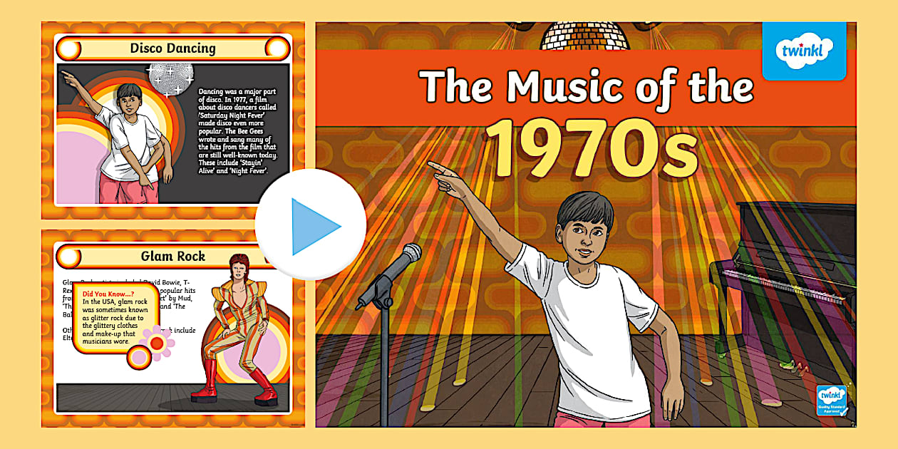 👉 KS2 The Music of the 1970's PPT (teacher made) - Twinkl