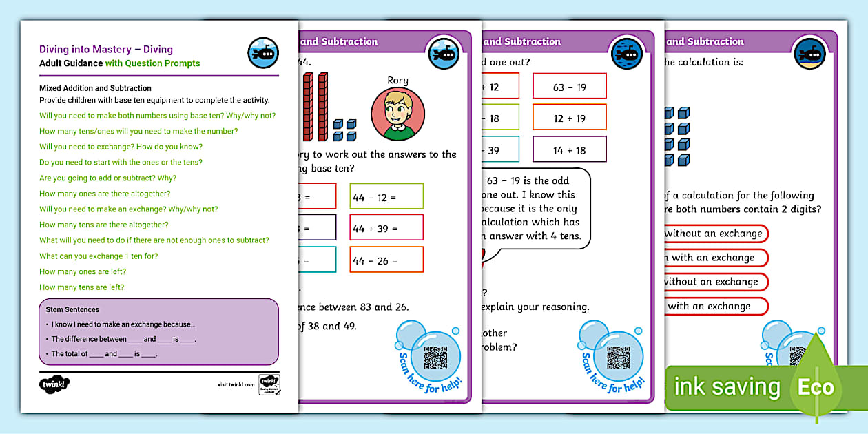 👉 Y2 DIM: Step 19 Mixed Addition and Subtraction - Twinkl