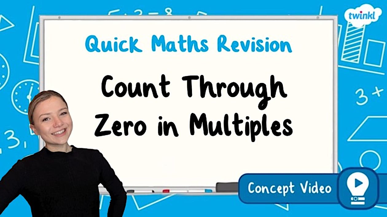 👉 Count Through Zero in Multiples | KS2 Maths Concept Video