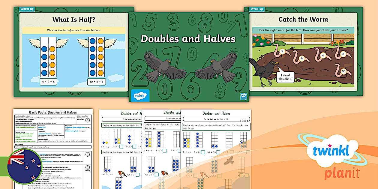 Level 1 Basic Facts: Know Doubles and Halves Facts to 10 Then 20 Lesson 1