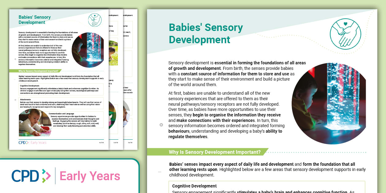 Babies' Sensory Development (Handout) | Early Years CPD
