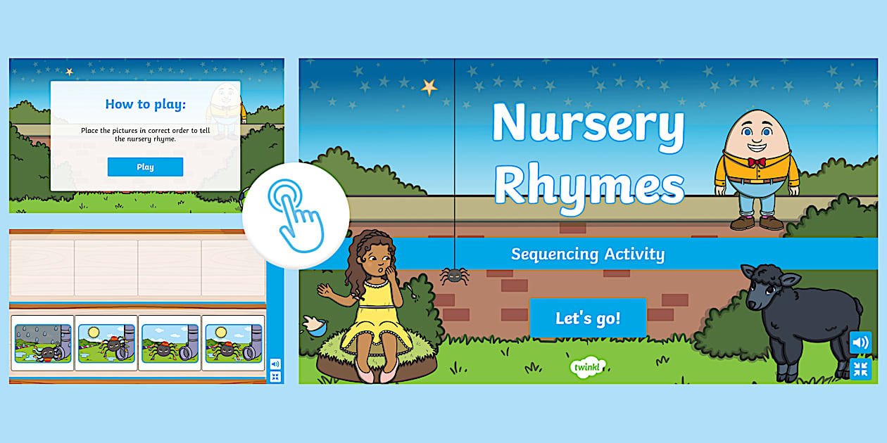 Nursery Rhyme Sequencing Game | Twinkl | Nursery Rhyme Week