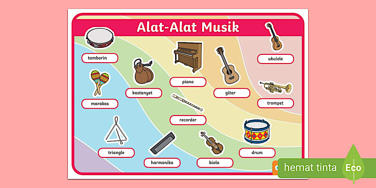 Nama Alat Musik (teacher made) - Twinkl