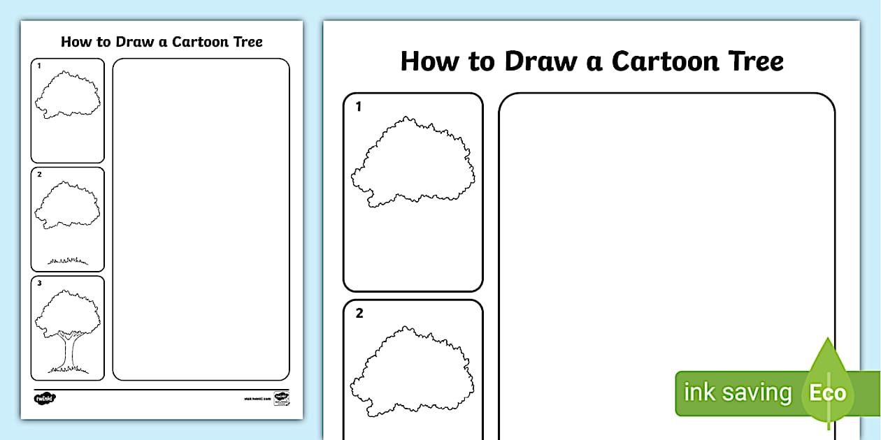 How to Draw a Cartoon Tree | Twinkl | Drawing and Art | KS1