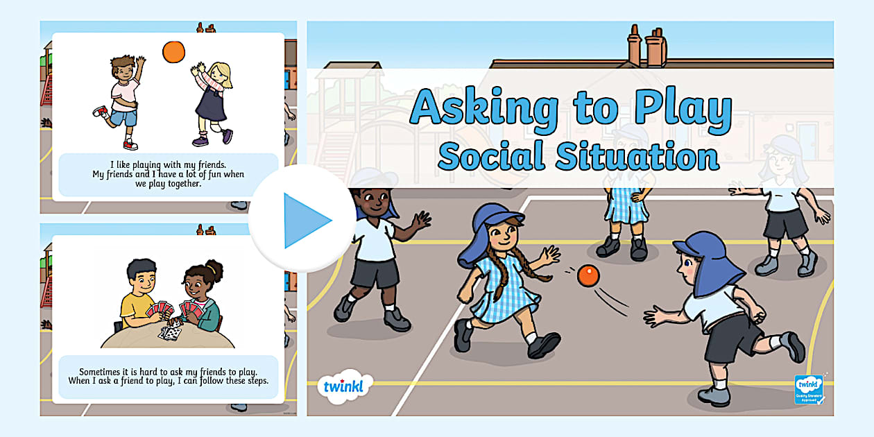 Asking to Play Social Situation (teacher made) - Twinkl