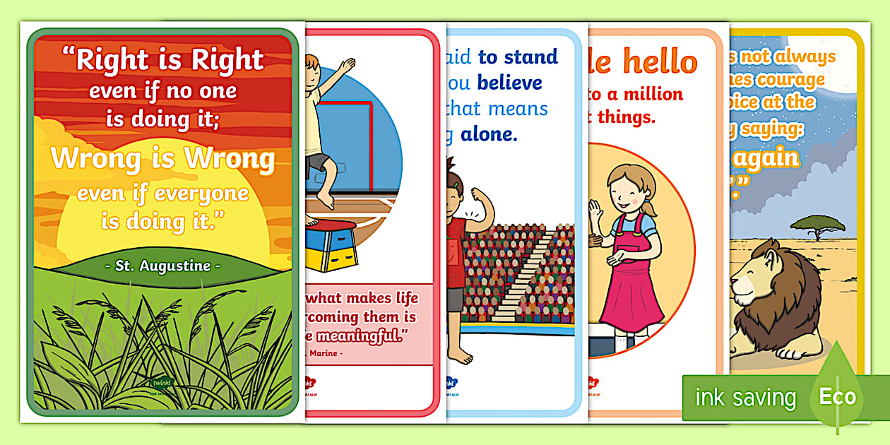 Whole School We Are Unique Motivational Display Posters