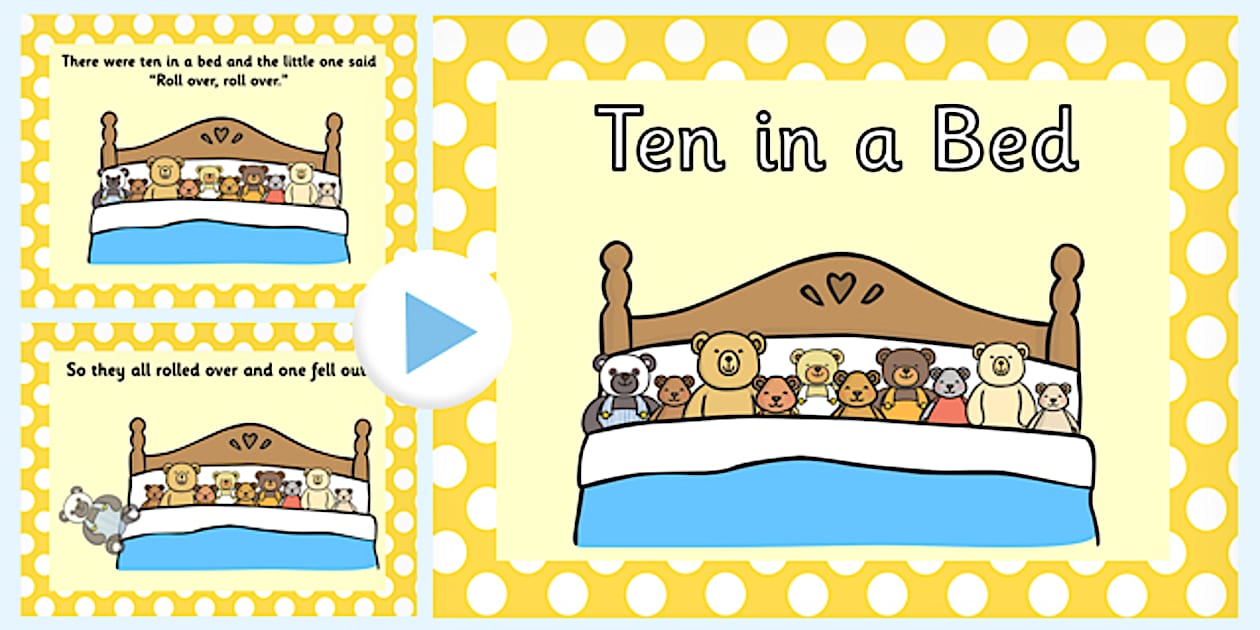 10 in a Bed PowerPoint (Teacher-Made) - Twinkl