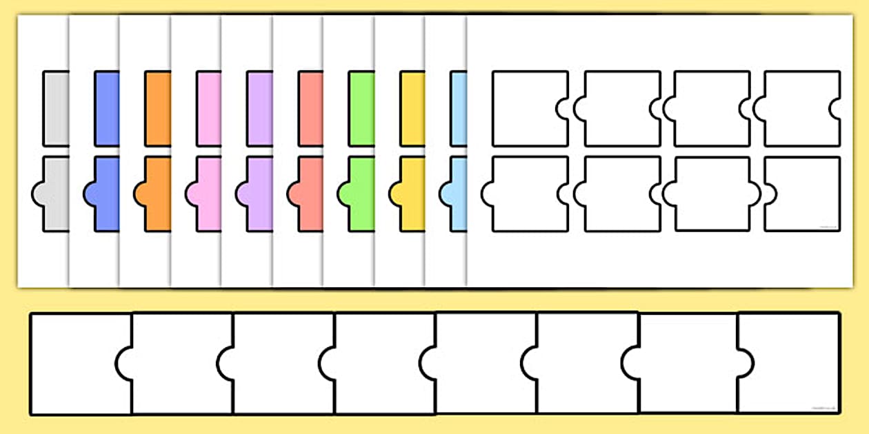 👉 Jigsaw Puzzle Word Template | Editable | Primary Resource