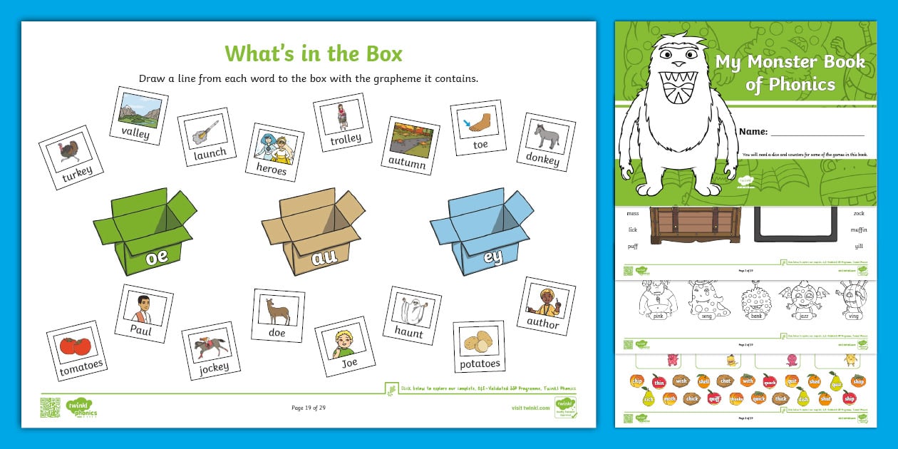 Phonics Screening Survival: My Monster Book of Phonics