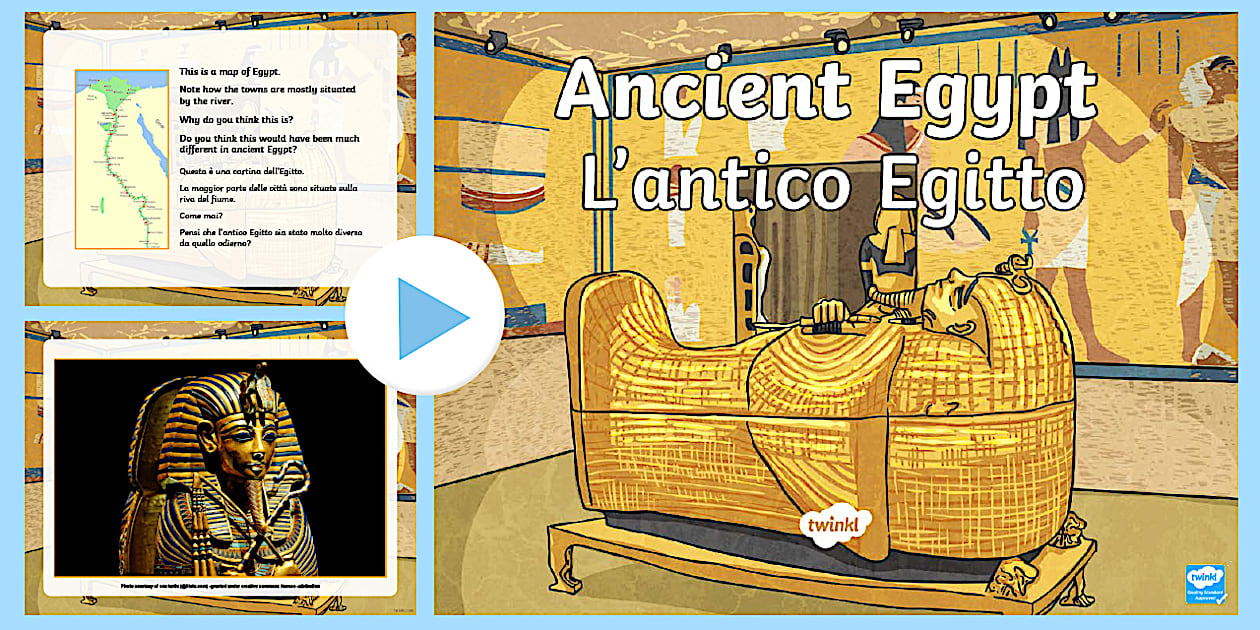 Ancient Egypt PowerPoint - Italian/English (teacher made)