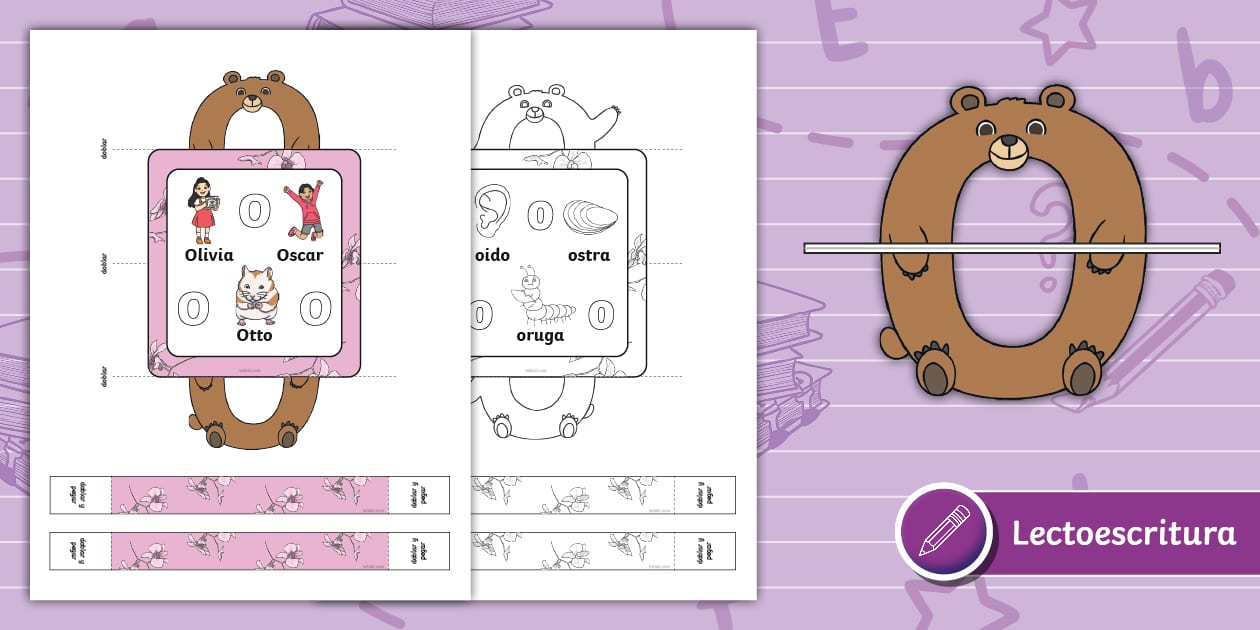 Marioneta: Letra O (creat de profesori) - Twinkl