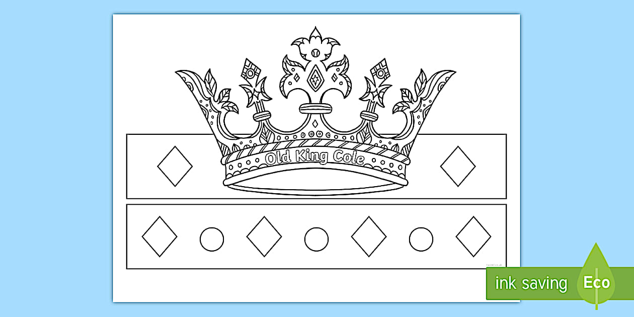 Old King Cole Crown Craft Activity (teacher made) - Twinkl