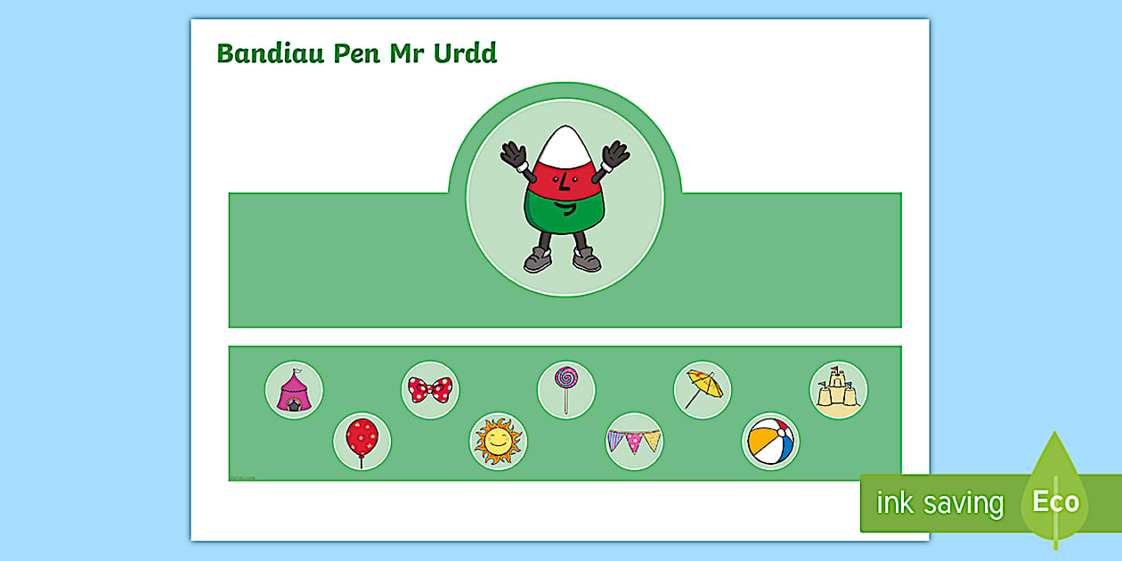 Bandiau Pen Mr Urdd (l'enseignant a fait) - Twinkl
