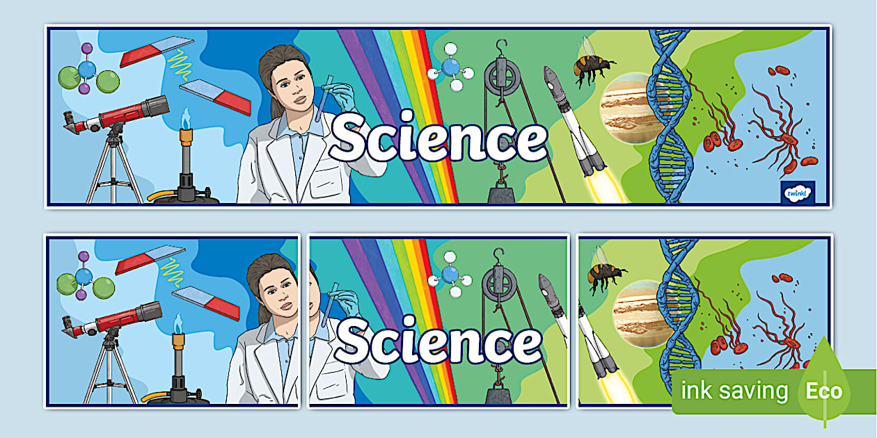 Science Display Banner (teacher made) - Twinkl