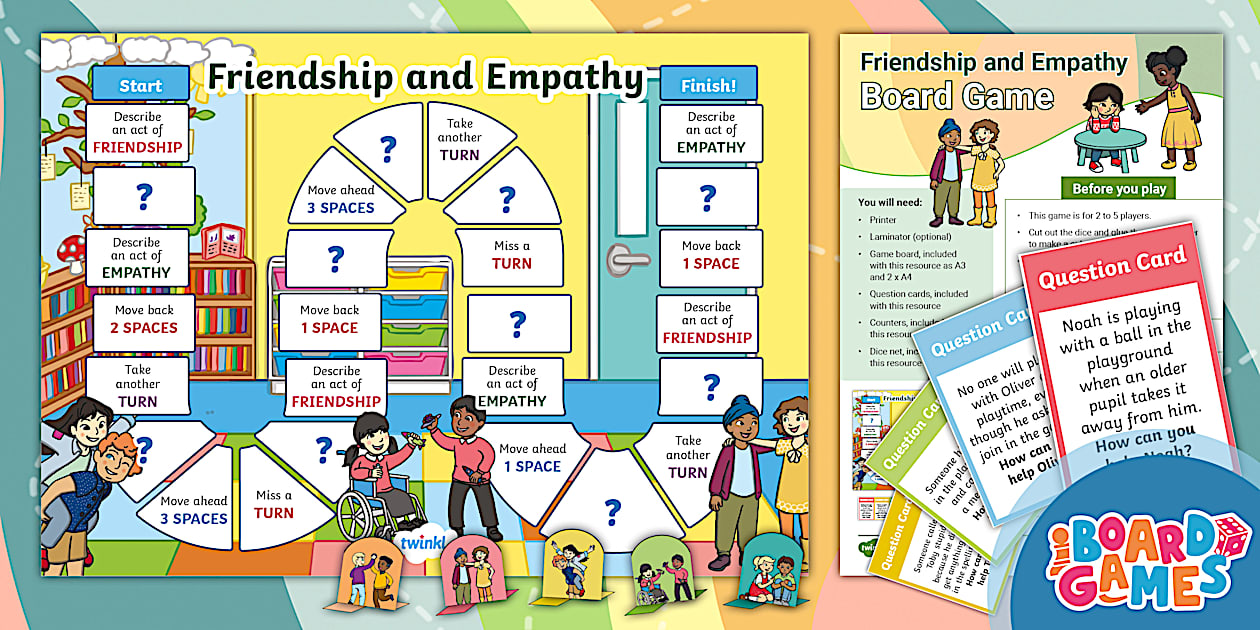 Friendship and Empathy Board Game for Emotional Literacy