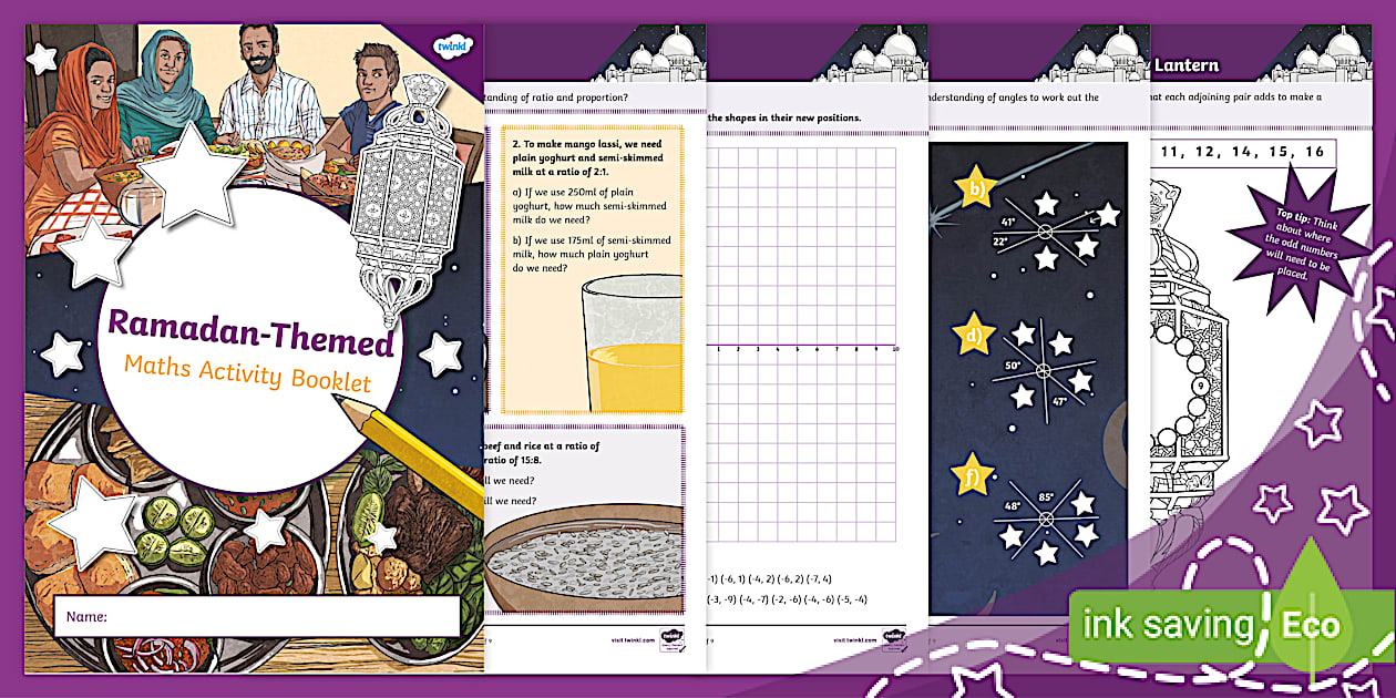 UKS2 Ramadan-Themed Maths Activity Booklet (Ages 9 - 11)