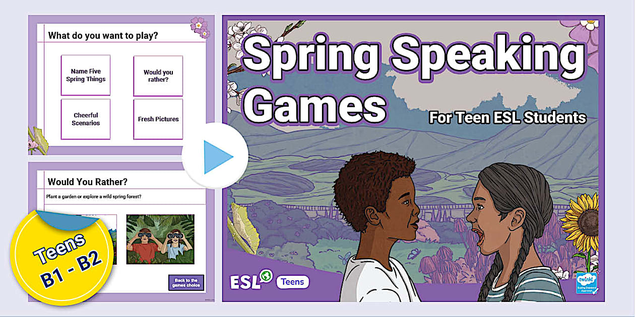 ESL Spring Speaking Games for Teens (teacher made) - Twinkl