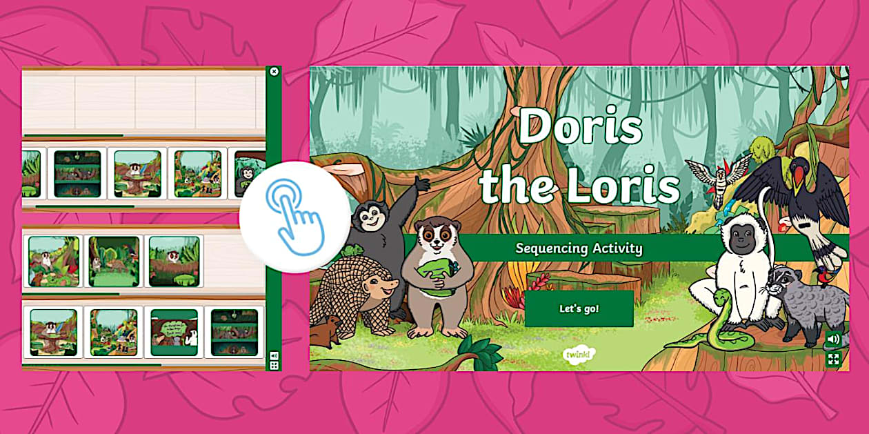 Doris the Loris Interactive Story Sequencing Activity