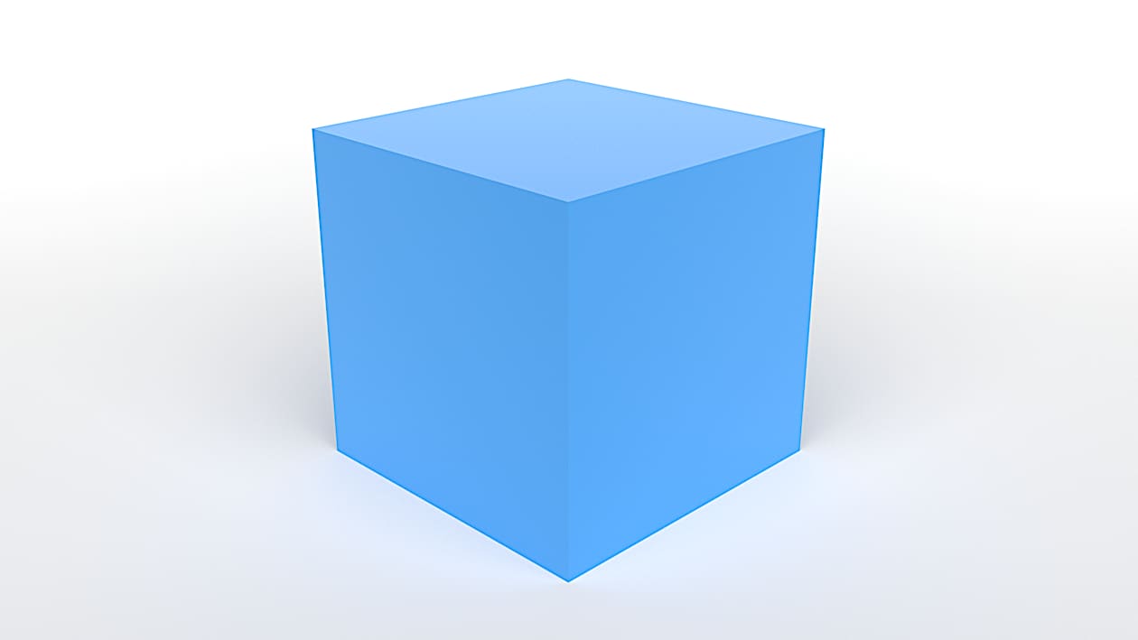 3D Model: 3D Shapes - Cube (teacher made) - Twinkl
