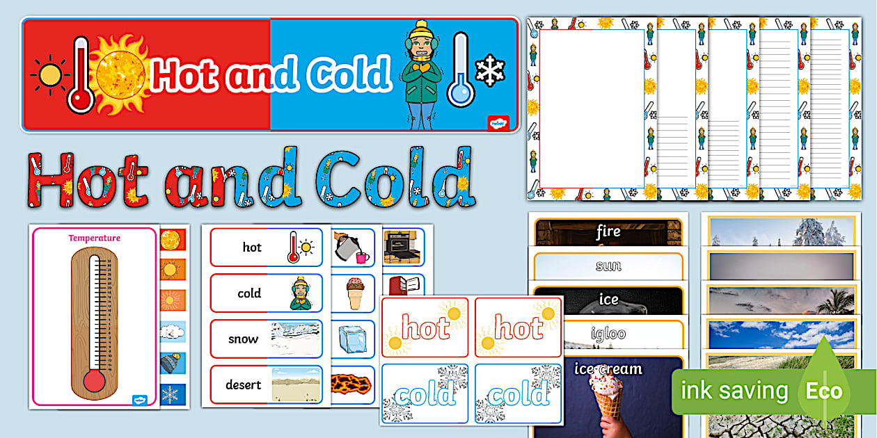 Hot and Cold Display Pack - Twinkl - KS1 (teacher made)
