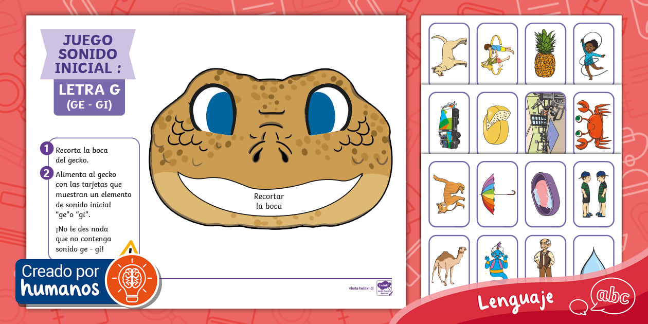 sonido inicial | ge - gi | GE | GI | juego sonido inicial
