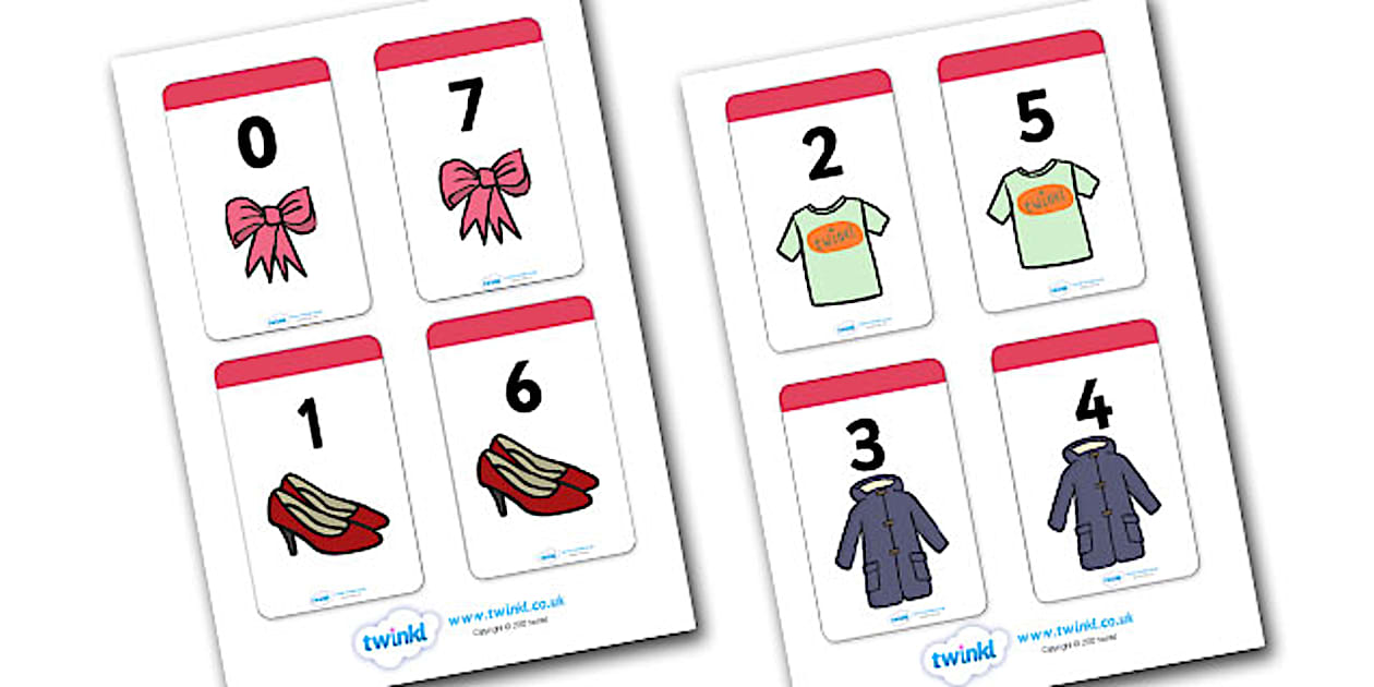 Number Bonds to 7 Matching Cards (Clothing) (teacher made)