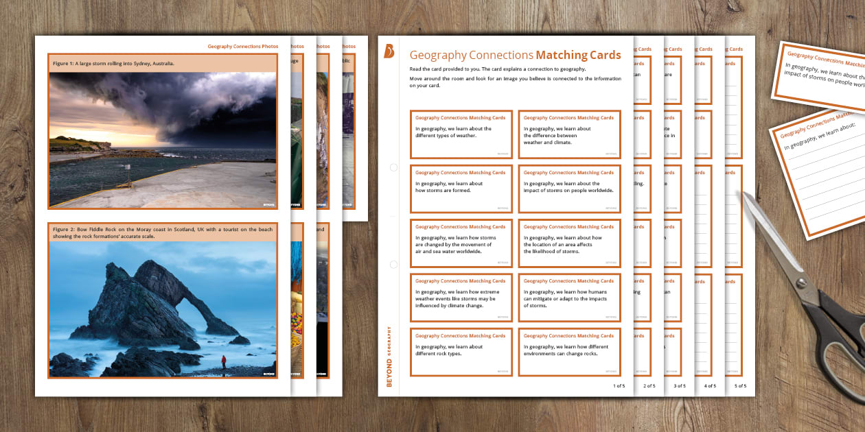 Geography Connections Matching Cards (teacher made) - Twinkl