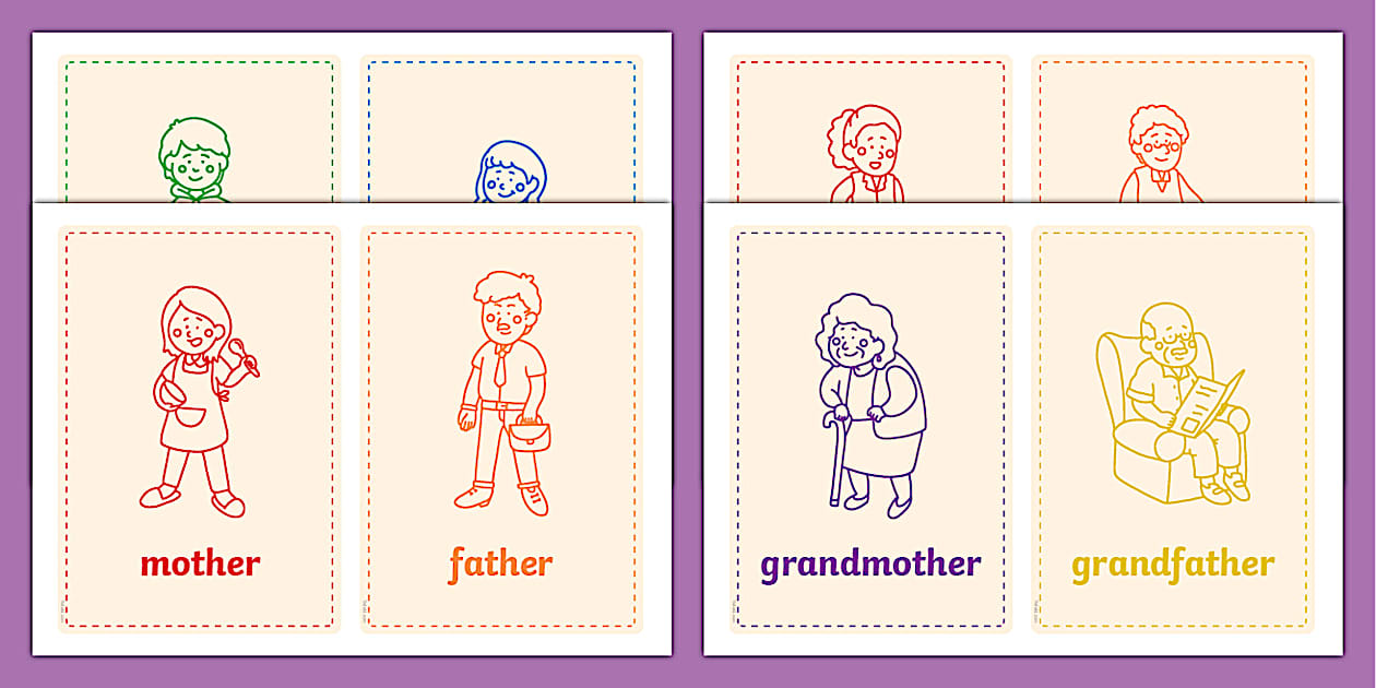 My Family Flashcards｜小三適用 (Teacher-Made) - Twinkl
