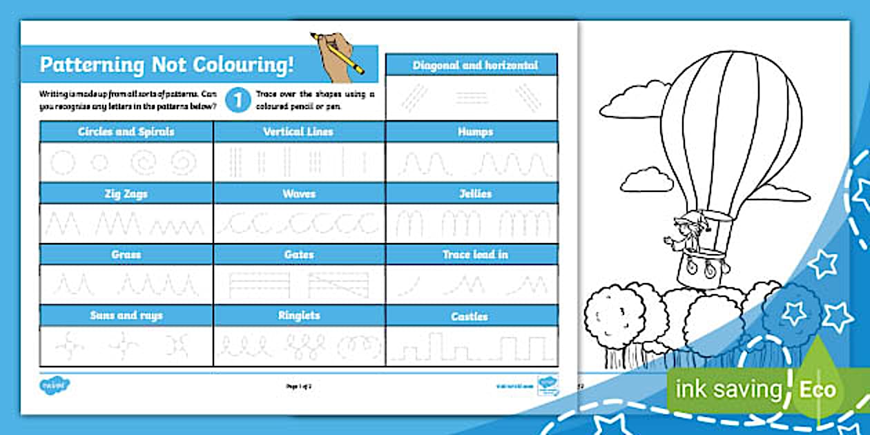 Patterning Not Colouring! (teacher made) - Twinkl