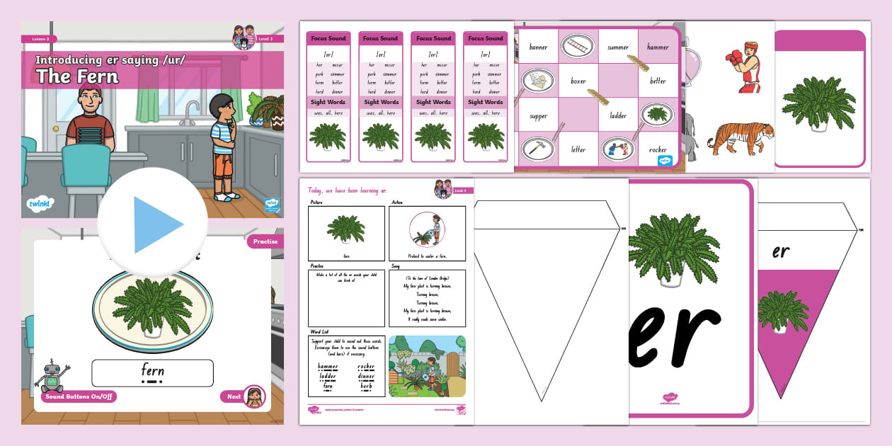 Aus Phonics | Level 3 Week 7 Lesson 3 | er sound Phonics
