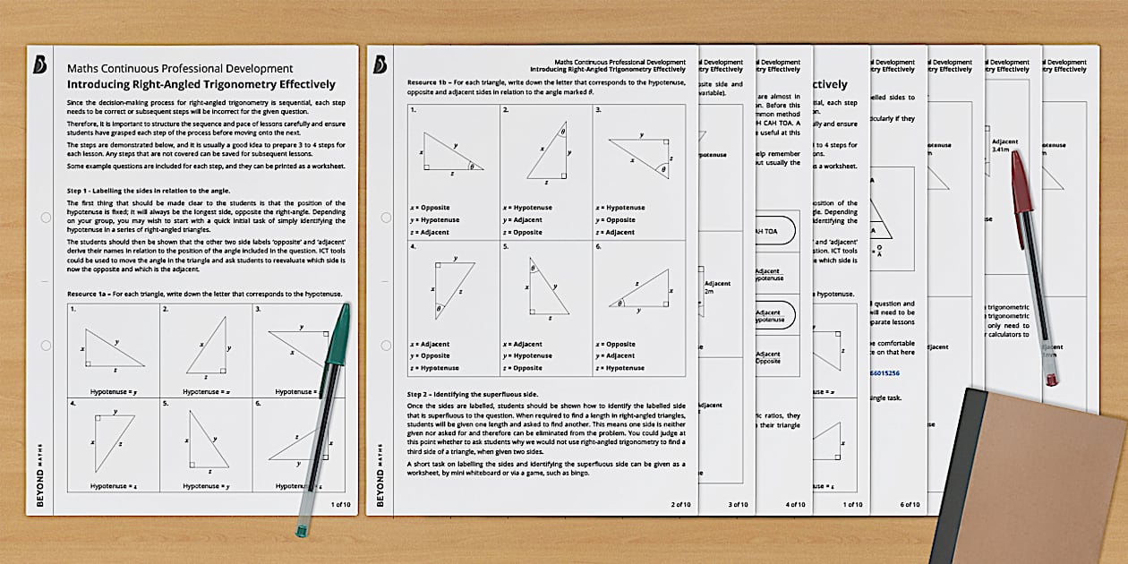 👉 Maths CPD - Teaching Right-Angled Trigonometry Effectively