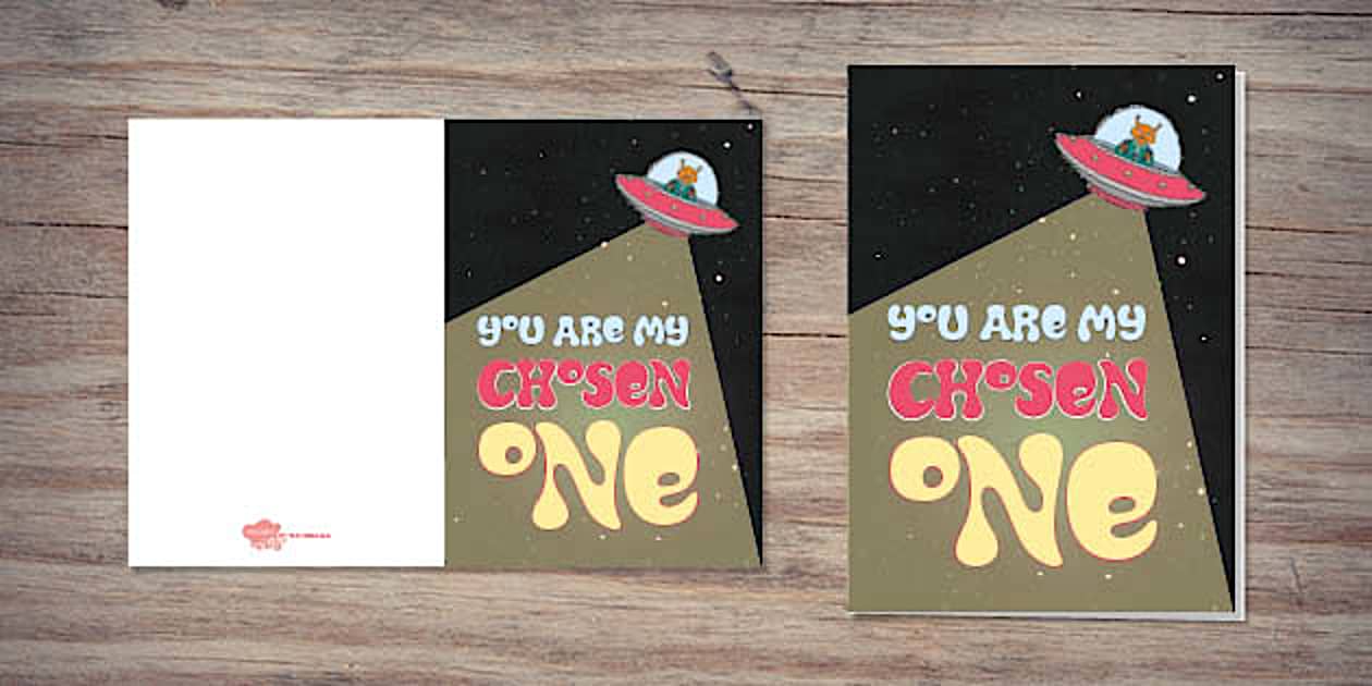 'You're my Chosen One' Valentine's Day Card | Twinkl Party