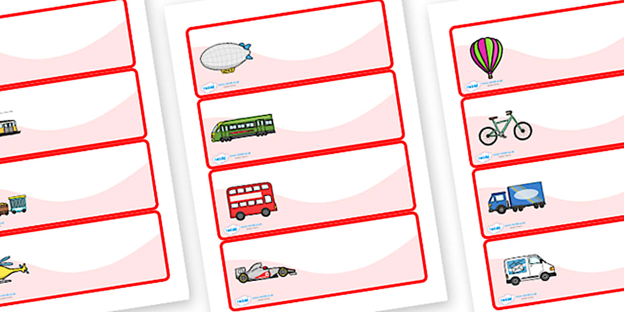 👉 Editable Drawer - Peg - Name Labels (Transport)
