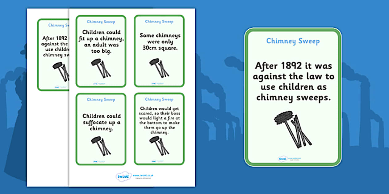 KS2 Victorian Chimney Sweeps Fact Cards (teacher made)