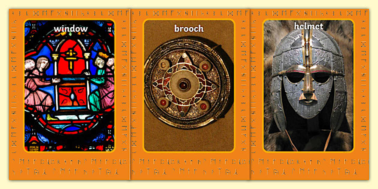 Editable Anglo Saxons Display Photos (teacher made) - Twinkl