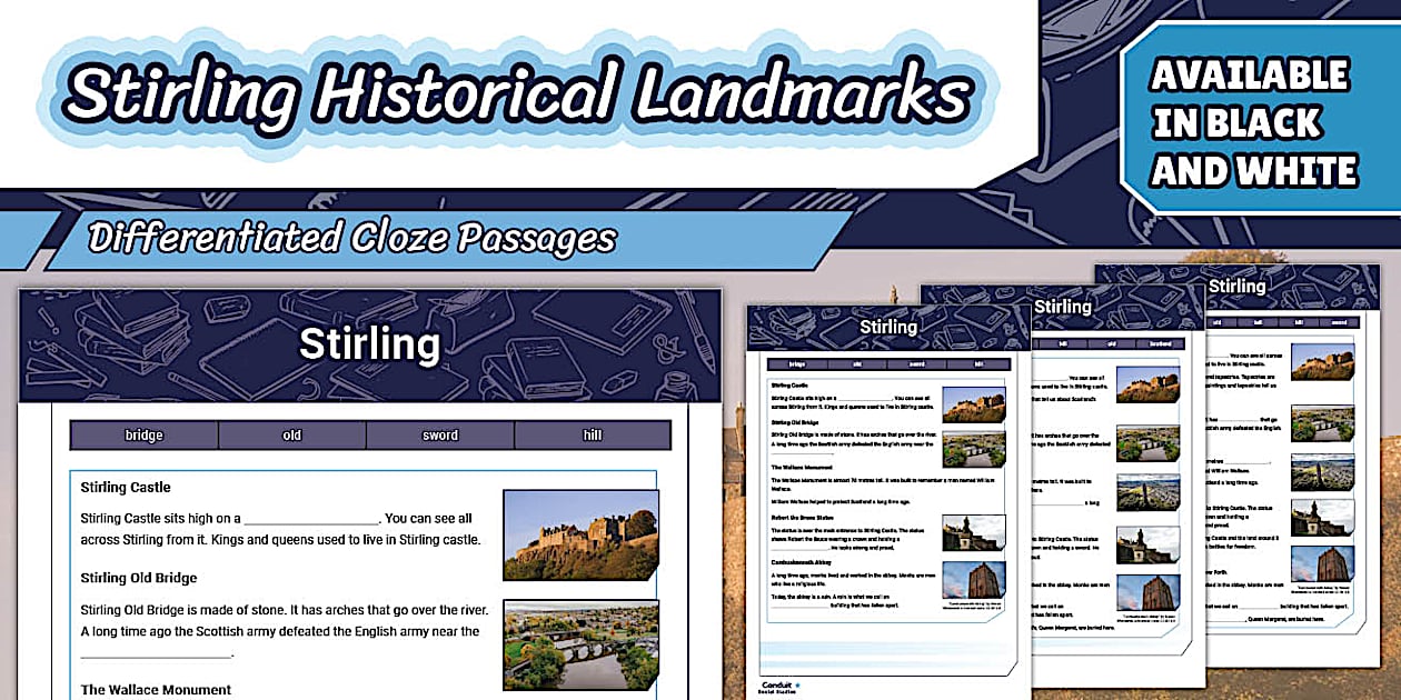 Stirling's Historical Landmarks Cloze Passages