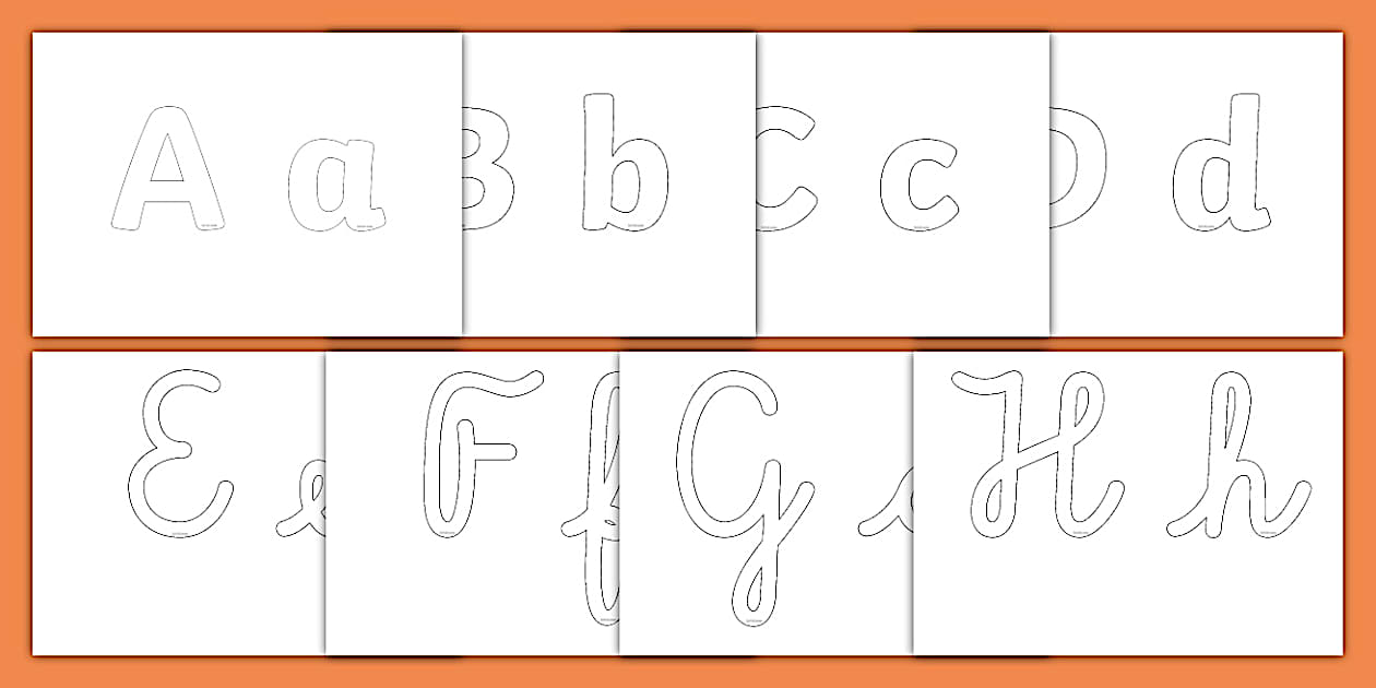 Plantillas de letras para imprimir y recortar - Twinkl