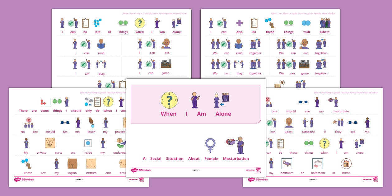 Twinkl Symbols: Older Learners: When Alone Social Situation