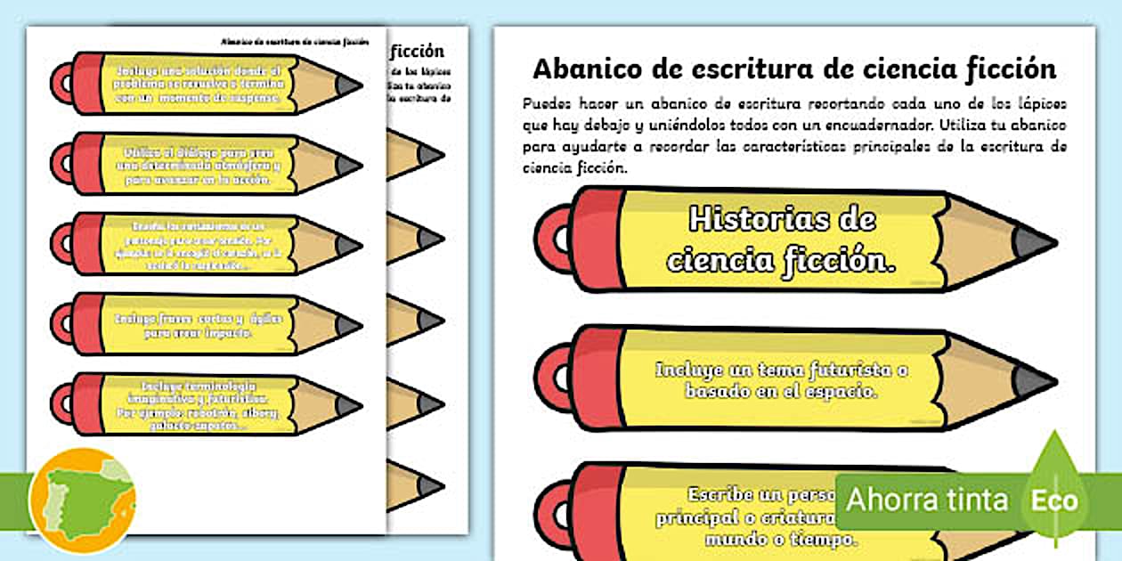 Póster: Escritura de ciencia ficción - Twinkl