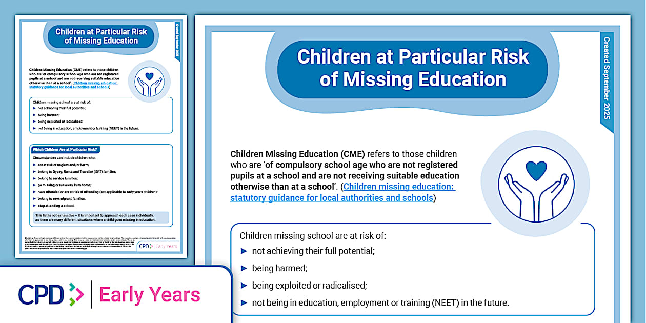 Children at Particular Risk of Missing Education | Poster