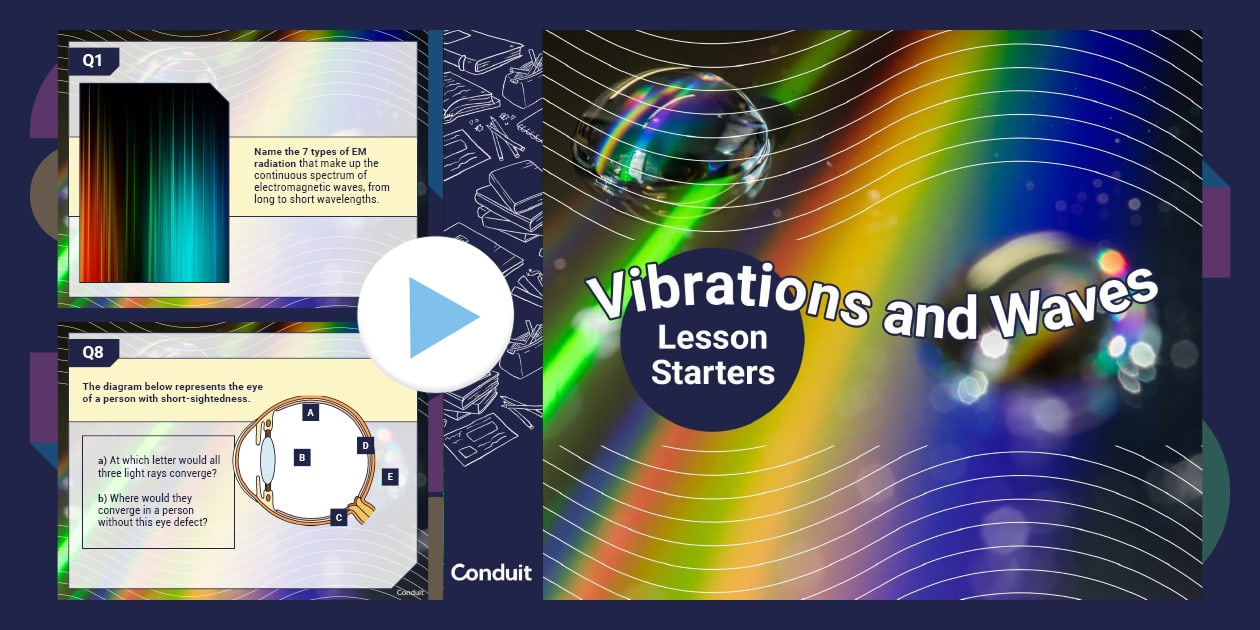 Vibrations and Waves: Lesson Starters PowerPoint - Twinkl