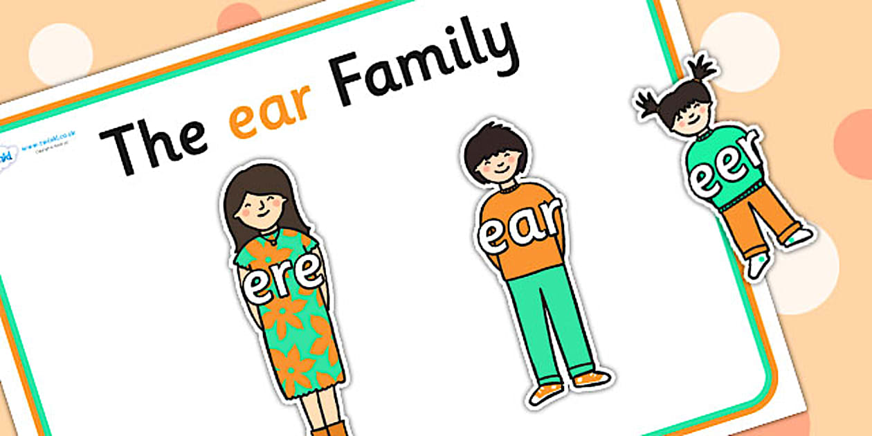 Ear Sound Family Cut Outs (teacher made) - Twinkl