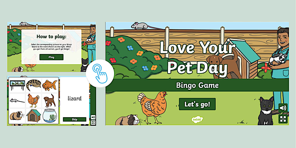 Love Your Pets Interactive Bingo (professor feito) - Twinkl