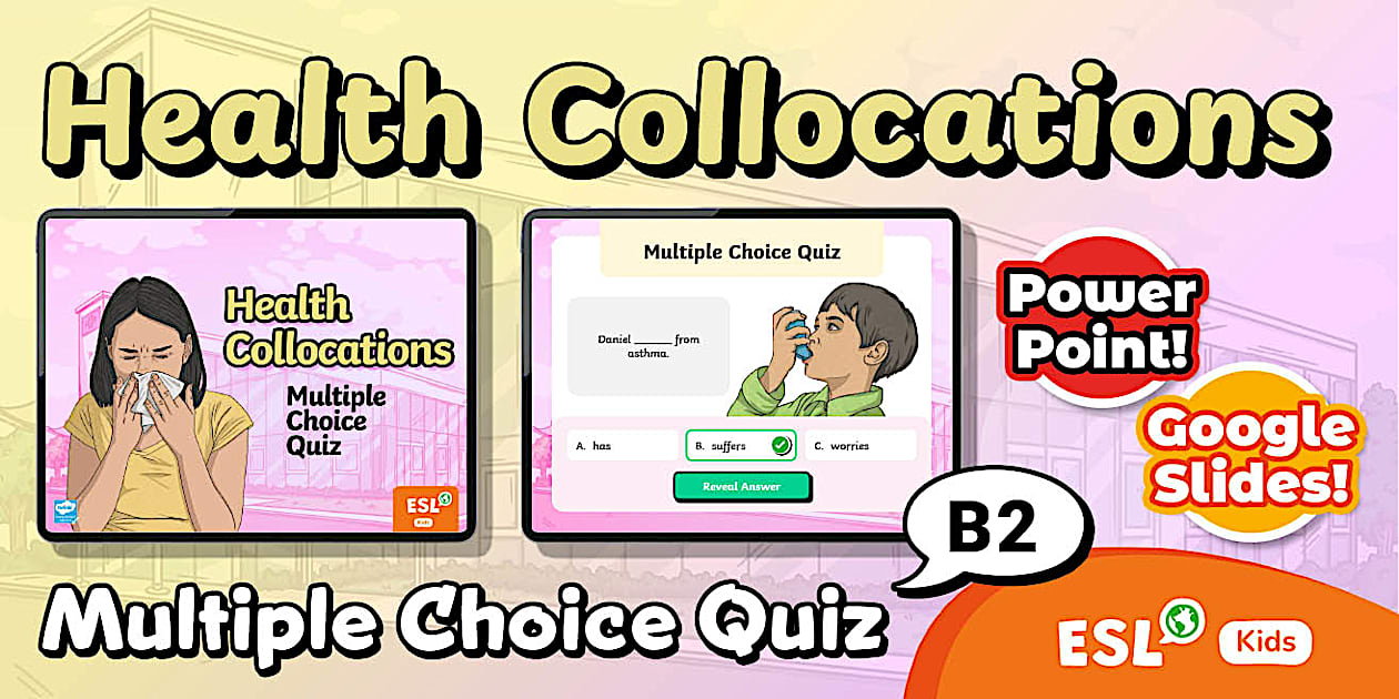 ESL Health Collocations Quiz for Kids