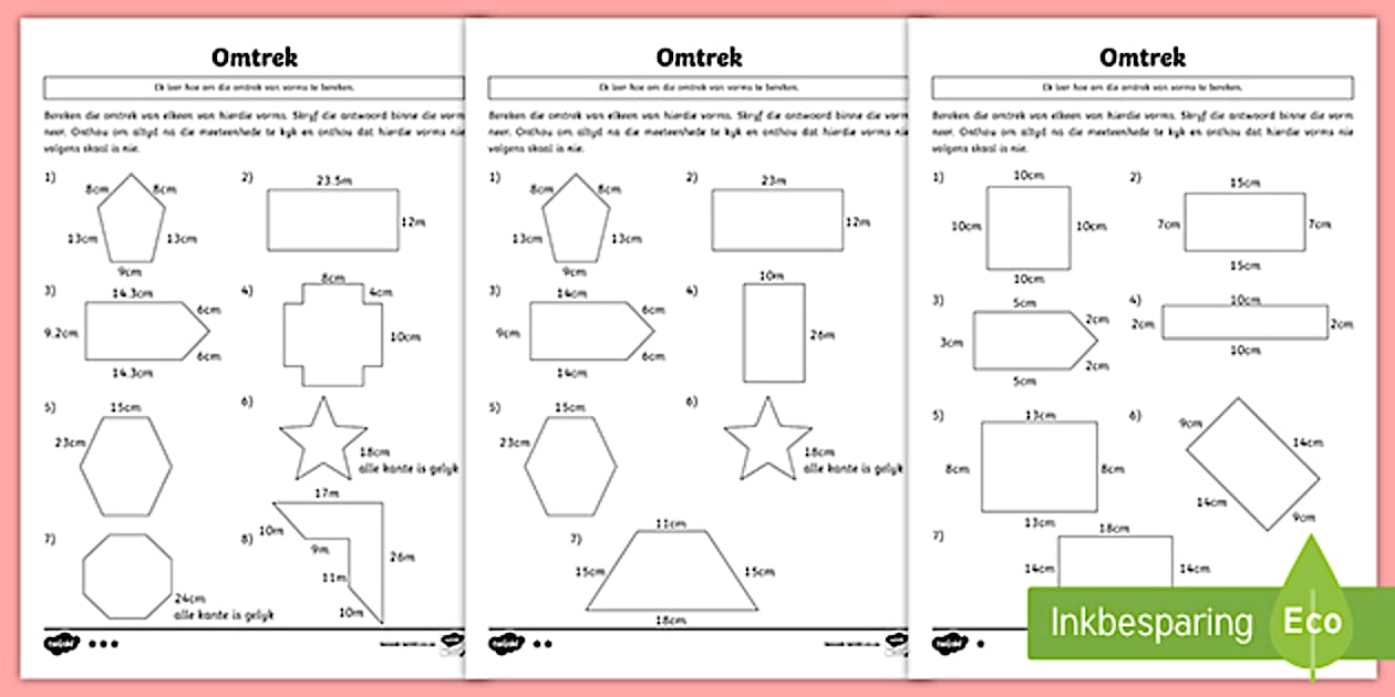 Omtrek Gedifferensieerde Aktiwiteit (teacher made) - Twinkl
